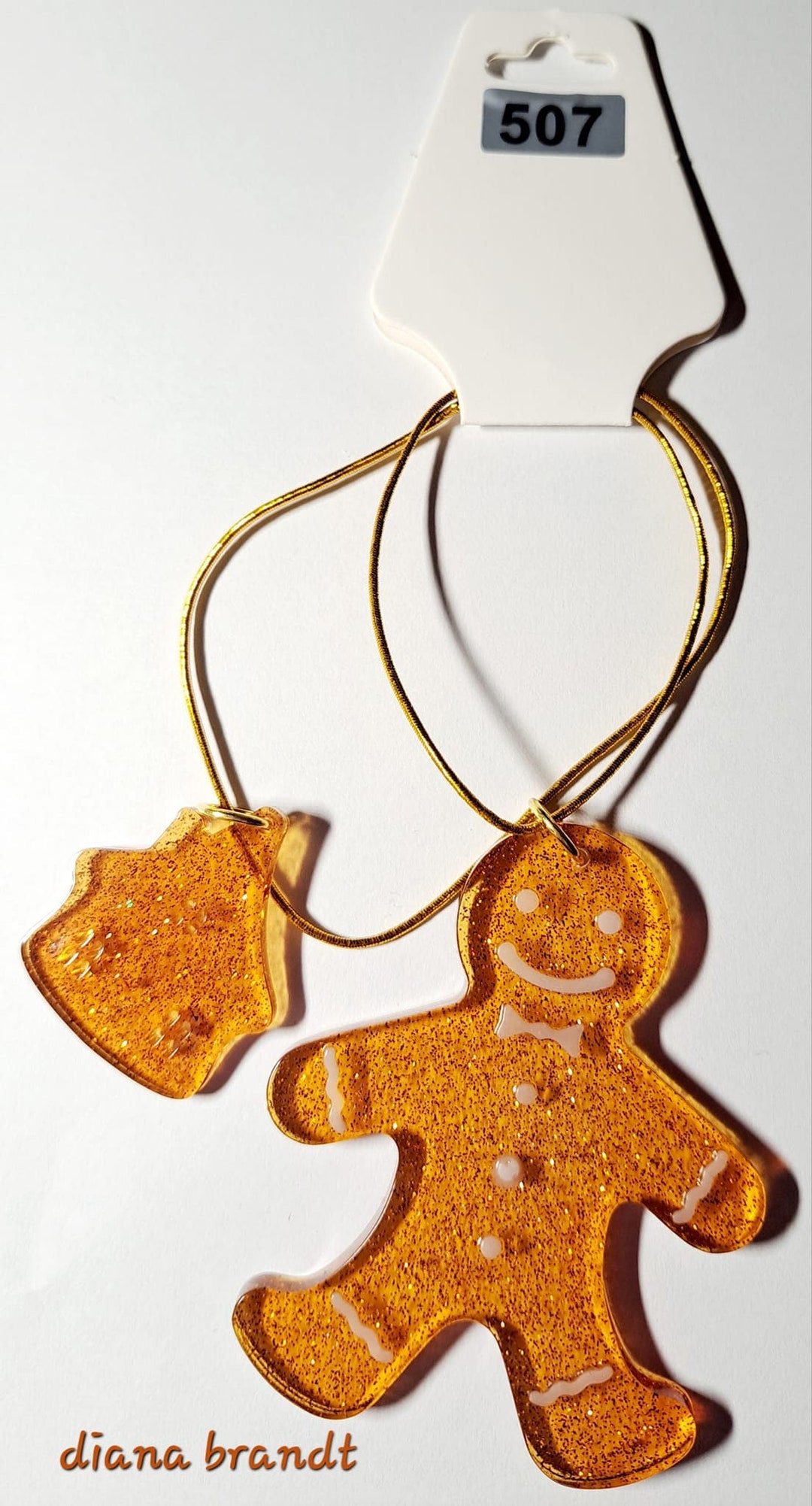 Gingerbread Man Person House Ornament Decoration Package Tags Uv Resin ...