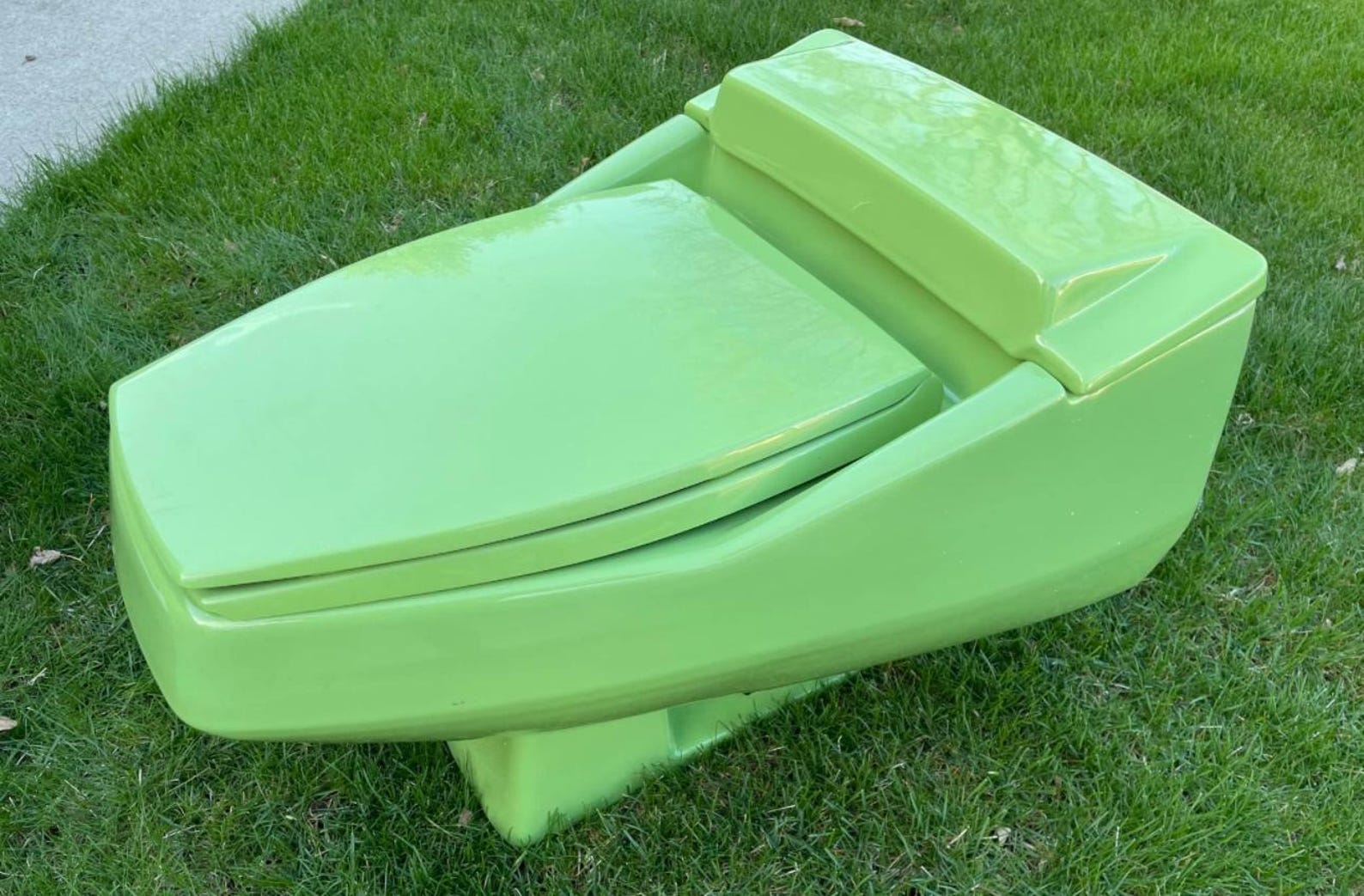 Very Rare Vintage 60s KOHLER MOD Lime Green Rochelle Toilet Hollywood ...