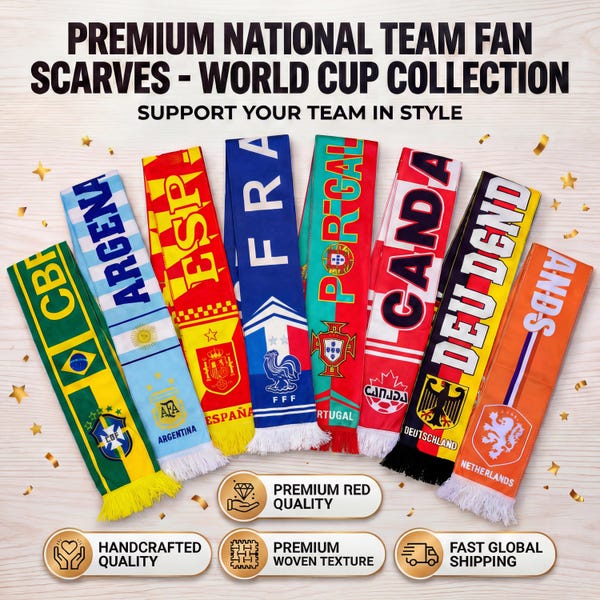 Half and Half Football Scarf - Etsy UK