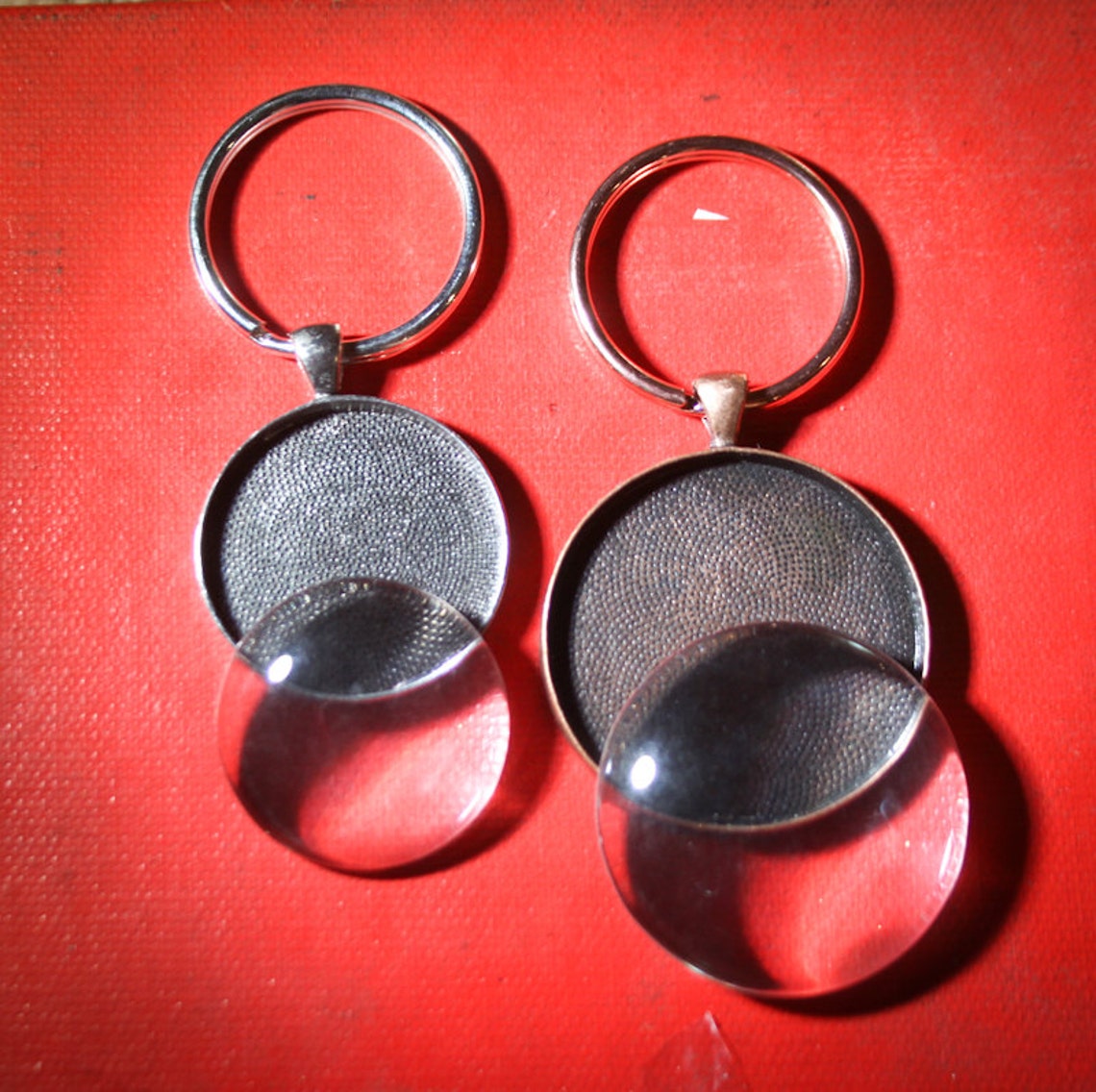 12 piece Keychain making kit Round 2 30 mm and 2 38 mm Your | Etsy