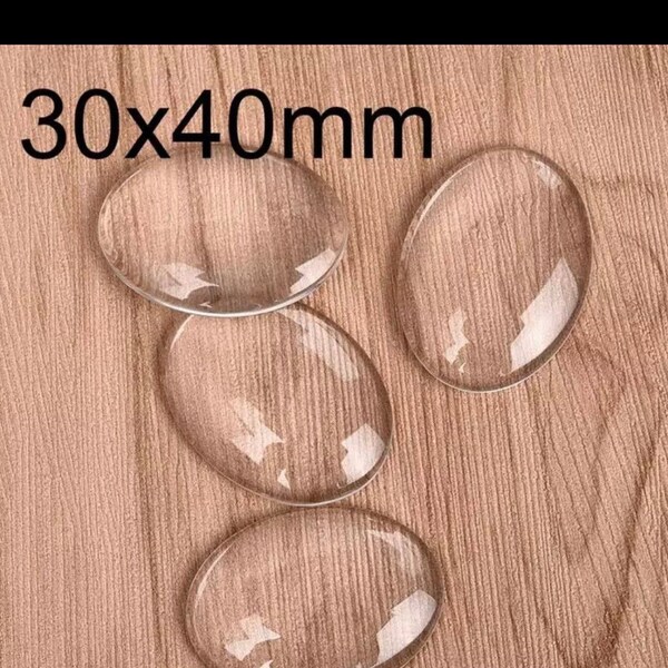 Oval Glass Tiles - Etsy