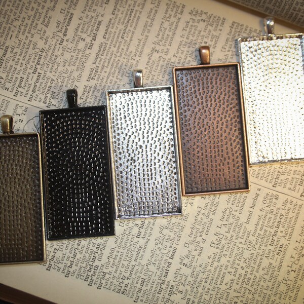 Rectangle Pendant - Etsy