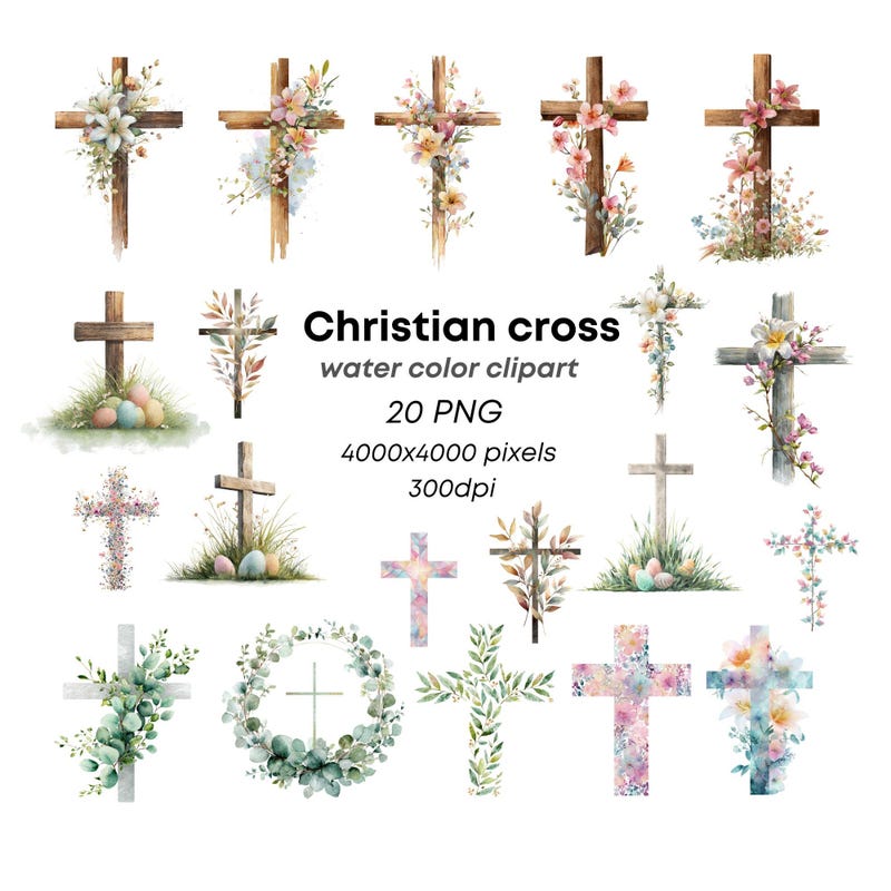 Cross Decor for Flowers - Etsy