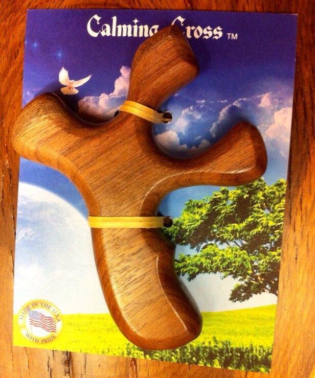 Wooden Calming Cross Angel - Etsy