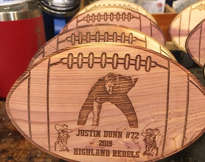 Individual Football Player Plaques - Etsy