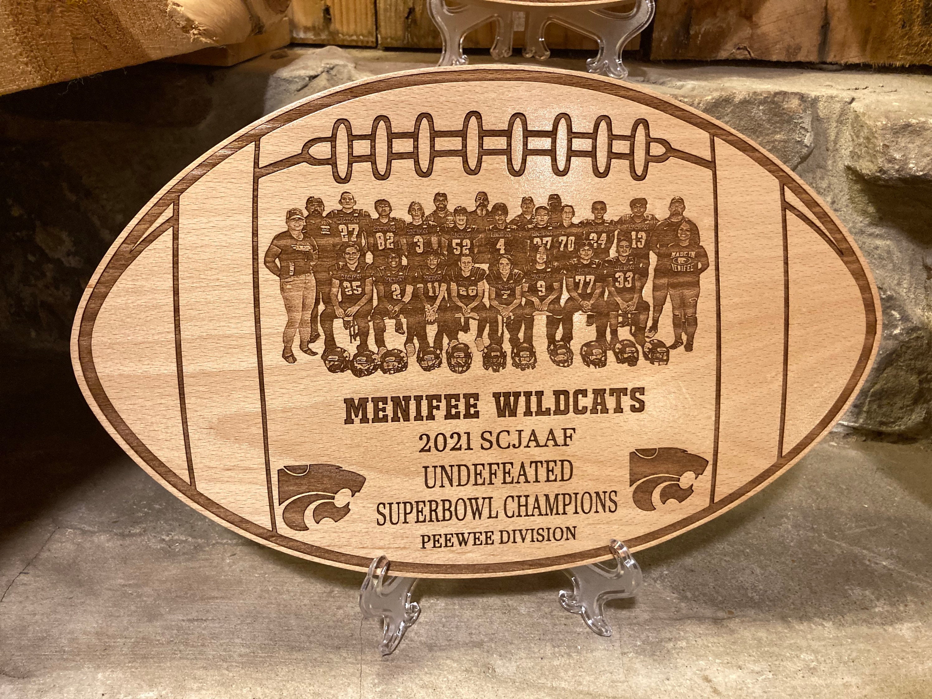 Custom Keepsake Football Plaque - Etsy