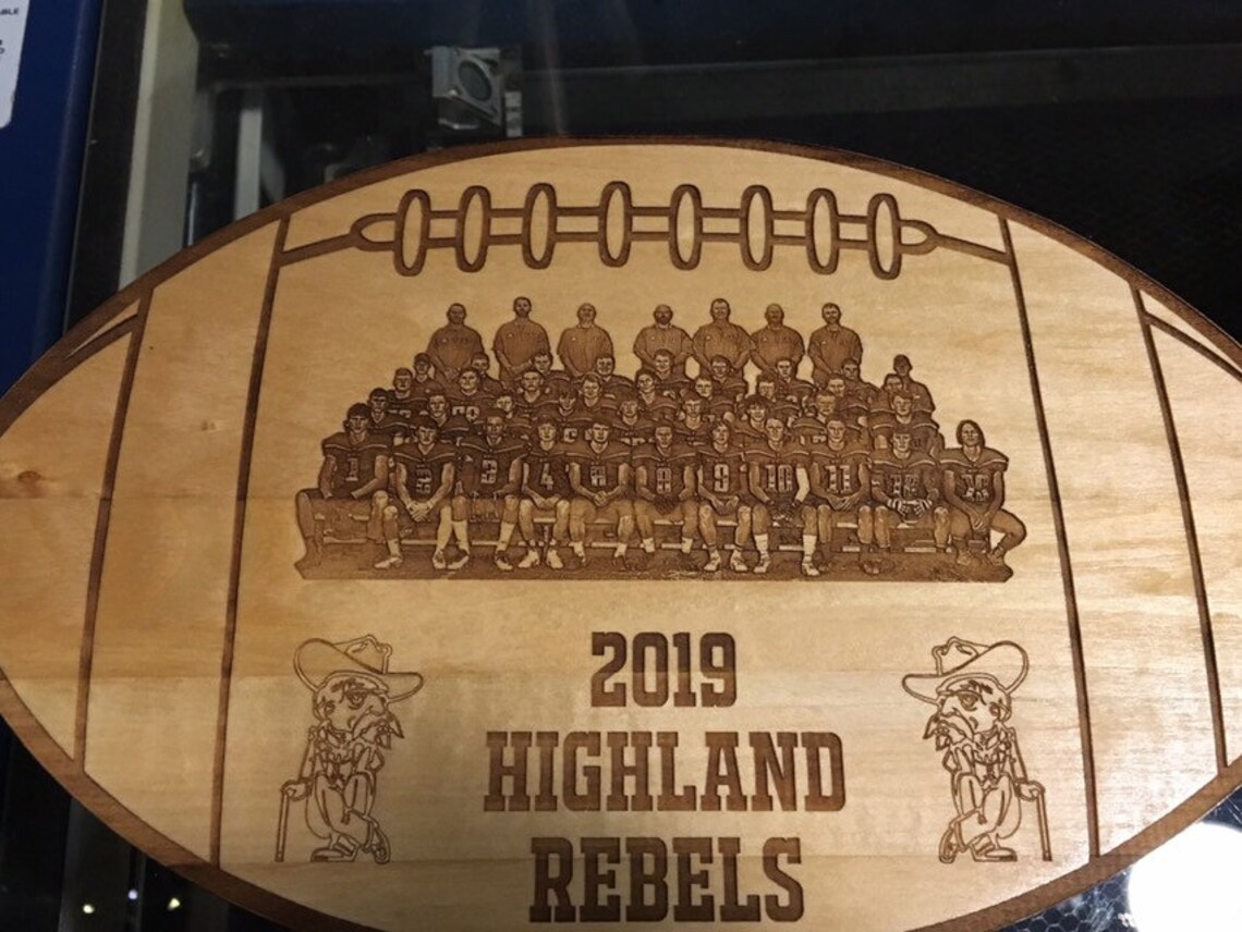 Custom Keepsake Football Plaque - Etsy