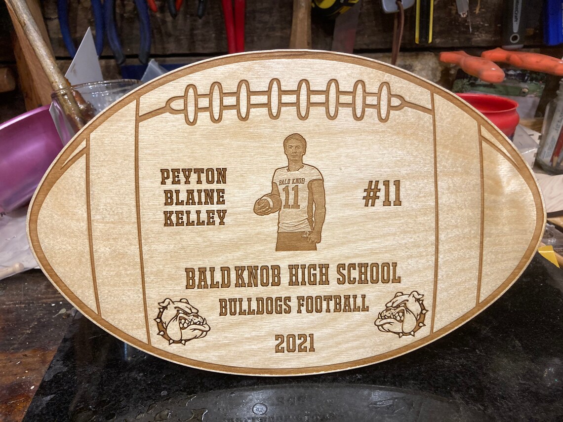 Custom Keepsake Football Plaque - Etsy