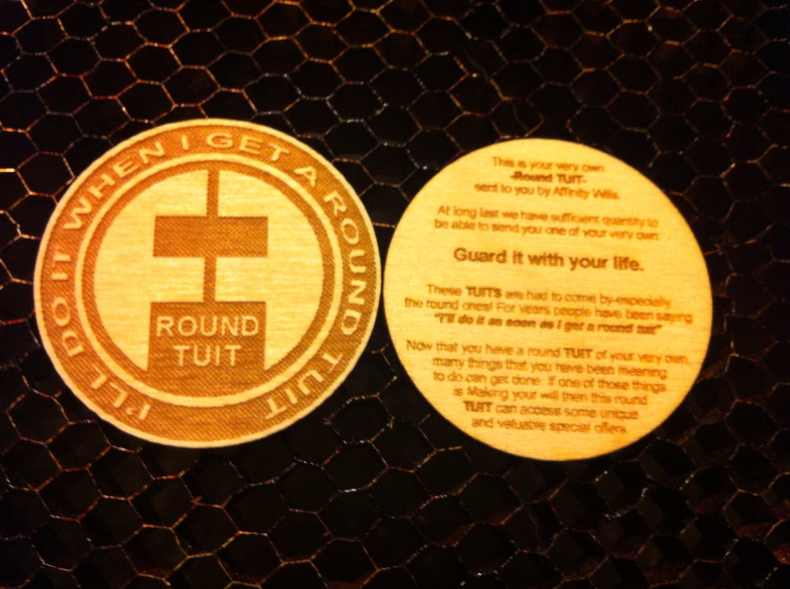 100 Custom Made Round Tuits - Etsy