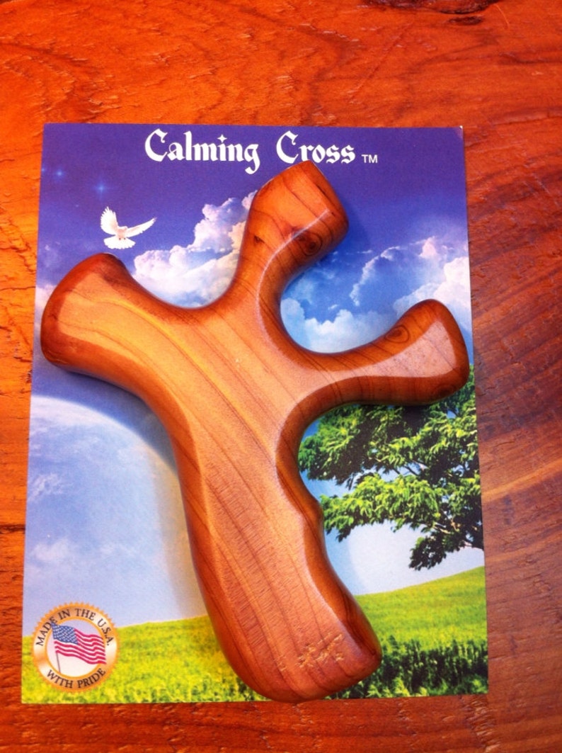 Wooden Calming Cross Angel - Etsy