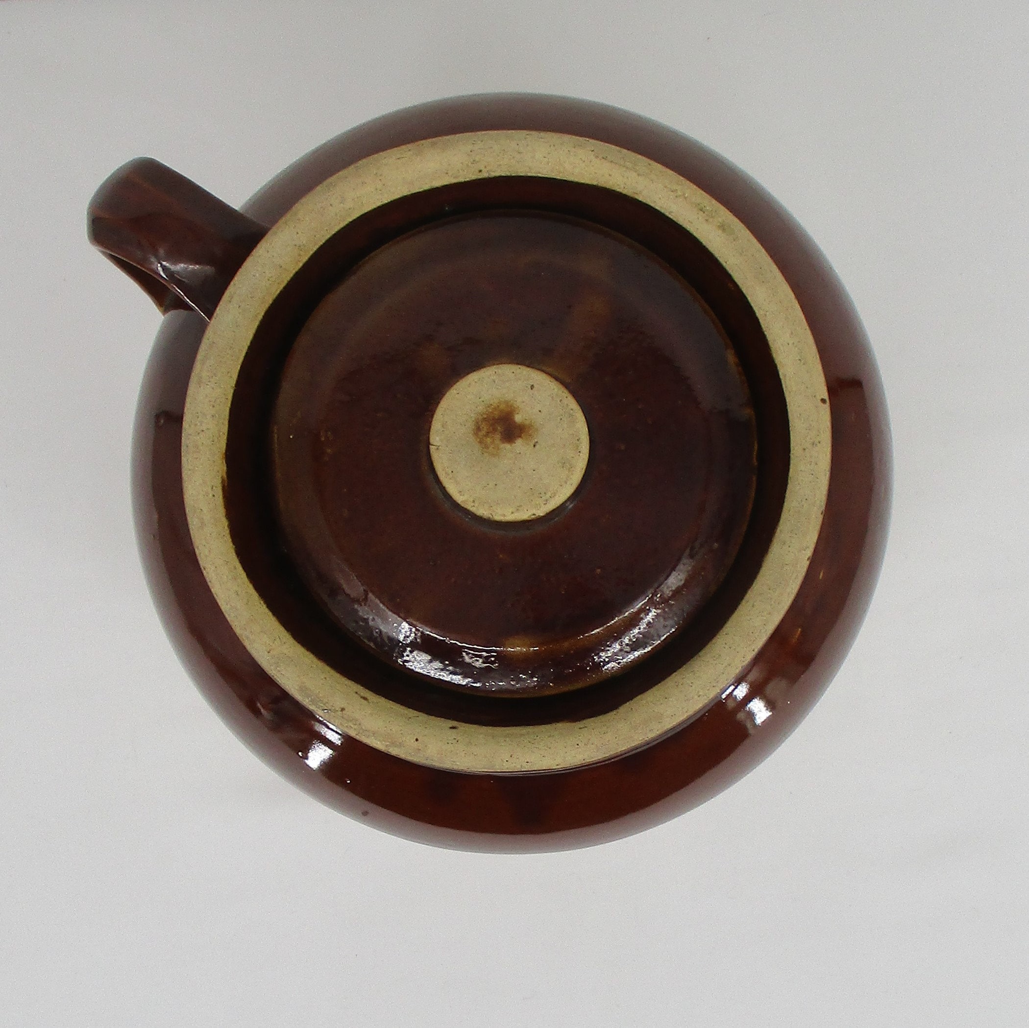 USA Lidded Boston Bean Pot Large Soup Crock 3 Crown USA Stoneware ...