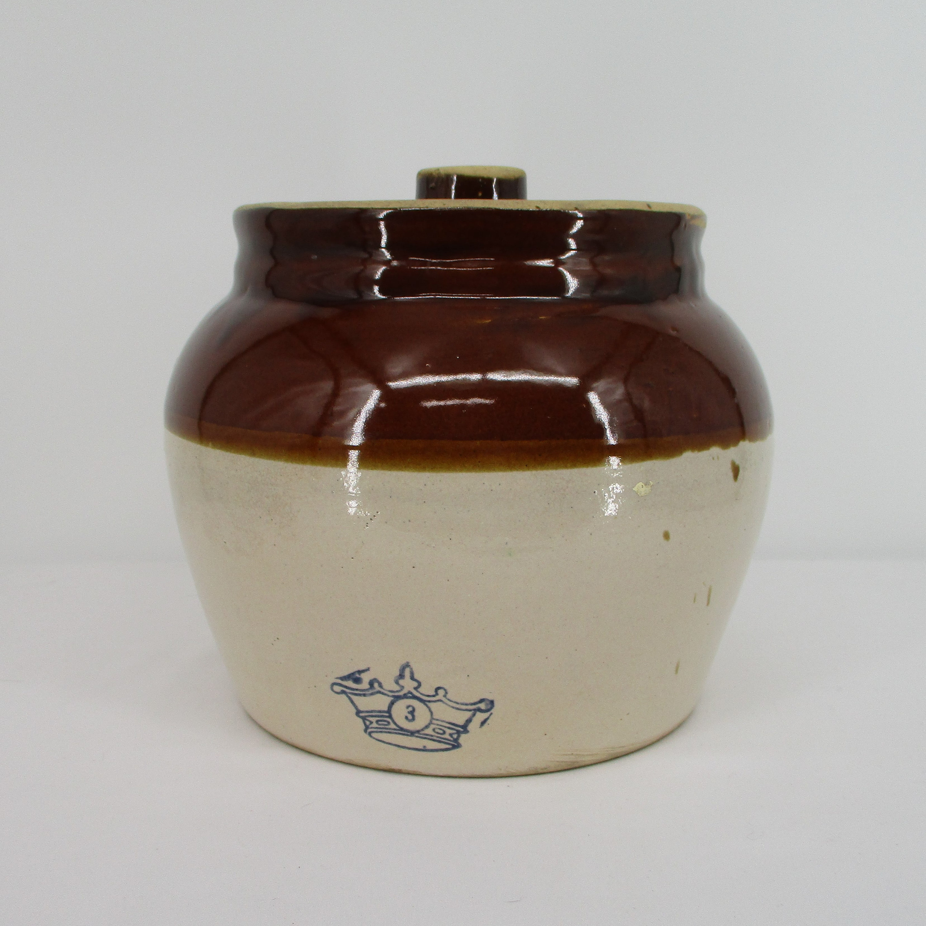 USA Lidded Boston Bean Pot Large Soup Crock 3 Crown USA - Etsy