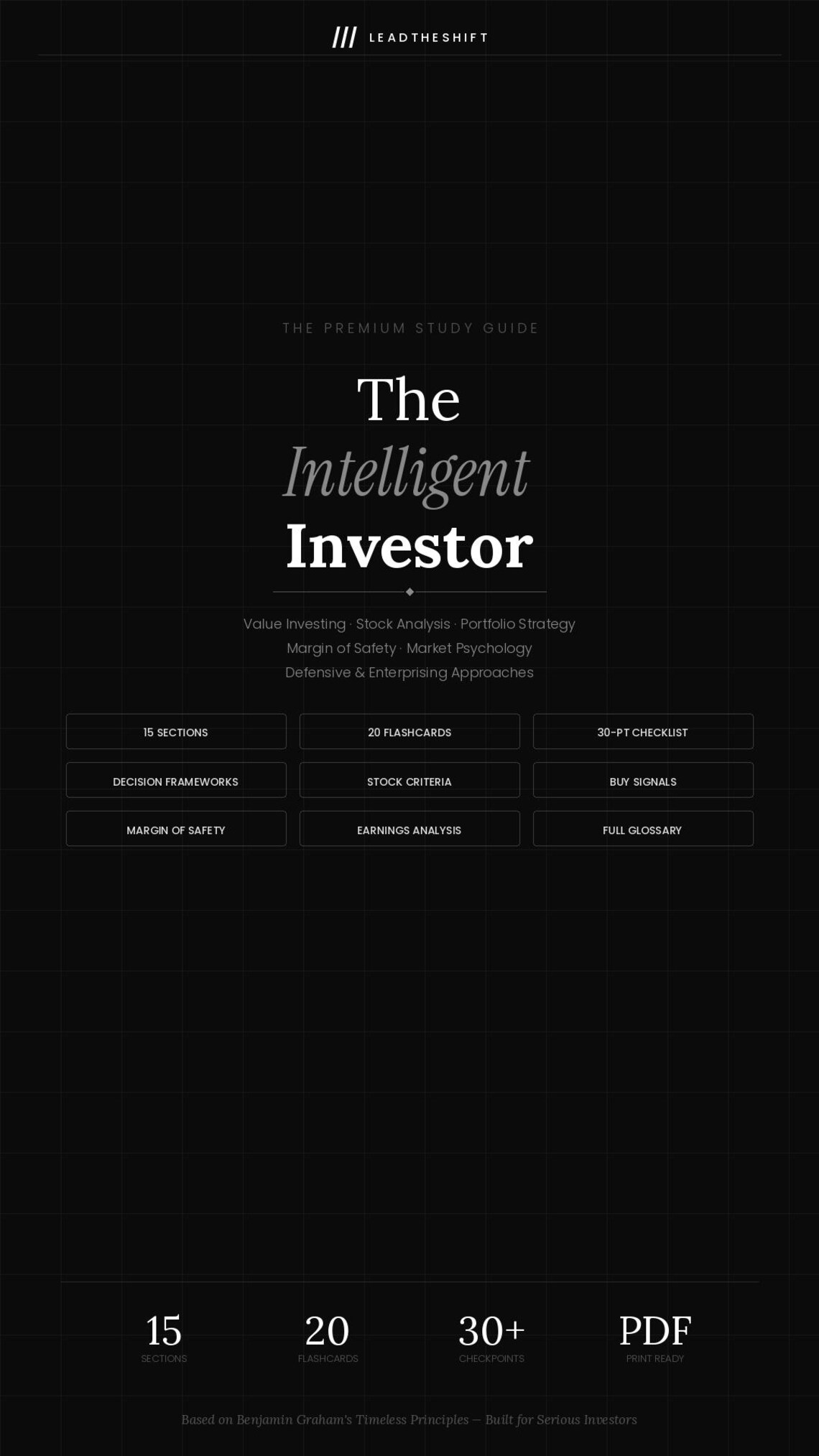 The Intelligent Investor Guide | Stock Market Investing Course PDF ...