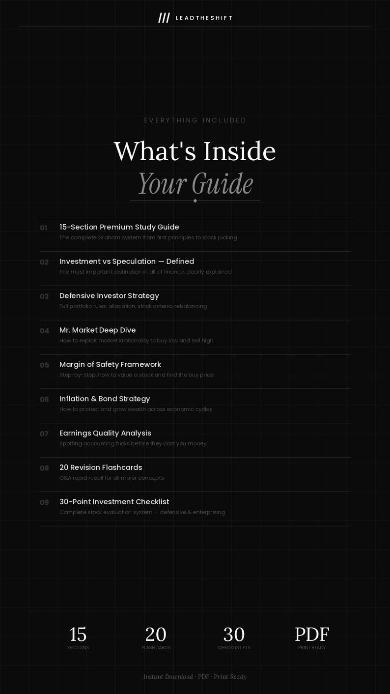 The Intelligent Investor Guide | Stock Market Investing Course PDF ...