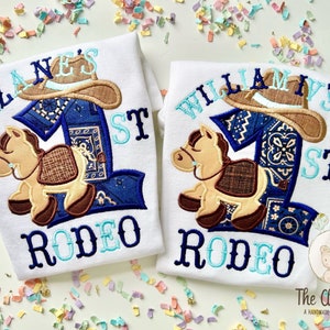My First Rodeo Cowboy Theme Birthday Shirt or Bodysuit - Etsy