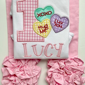 Valentine Candy Hearts Birthday Shirt, Valentines Birthday Shirt | Any ...