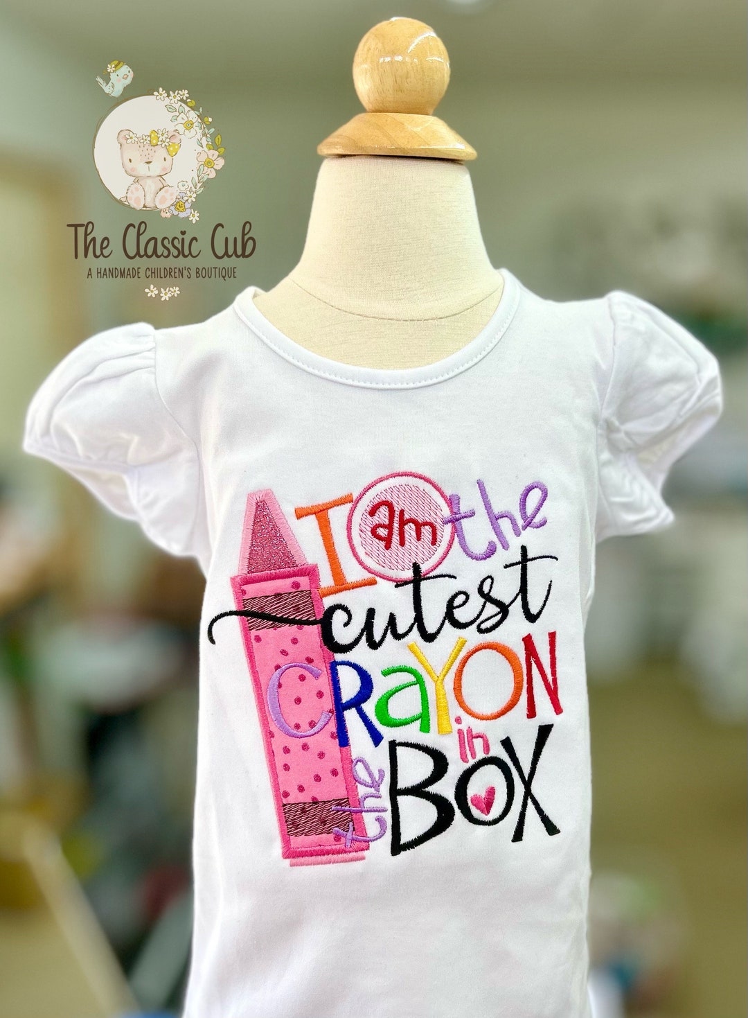 Crayon Shirt Shirt for Girls, School Shirt, I Am the Cutest Crayon in ...