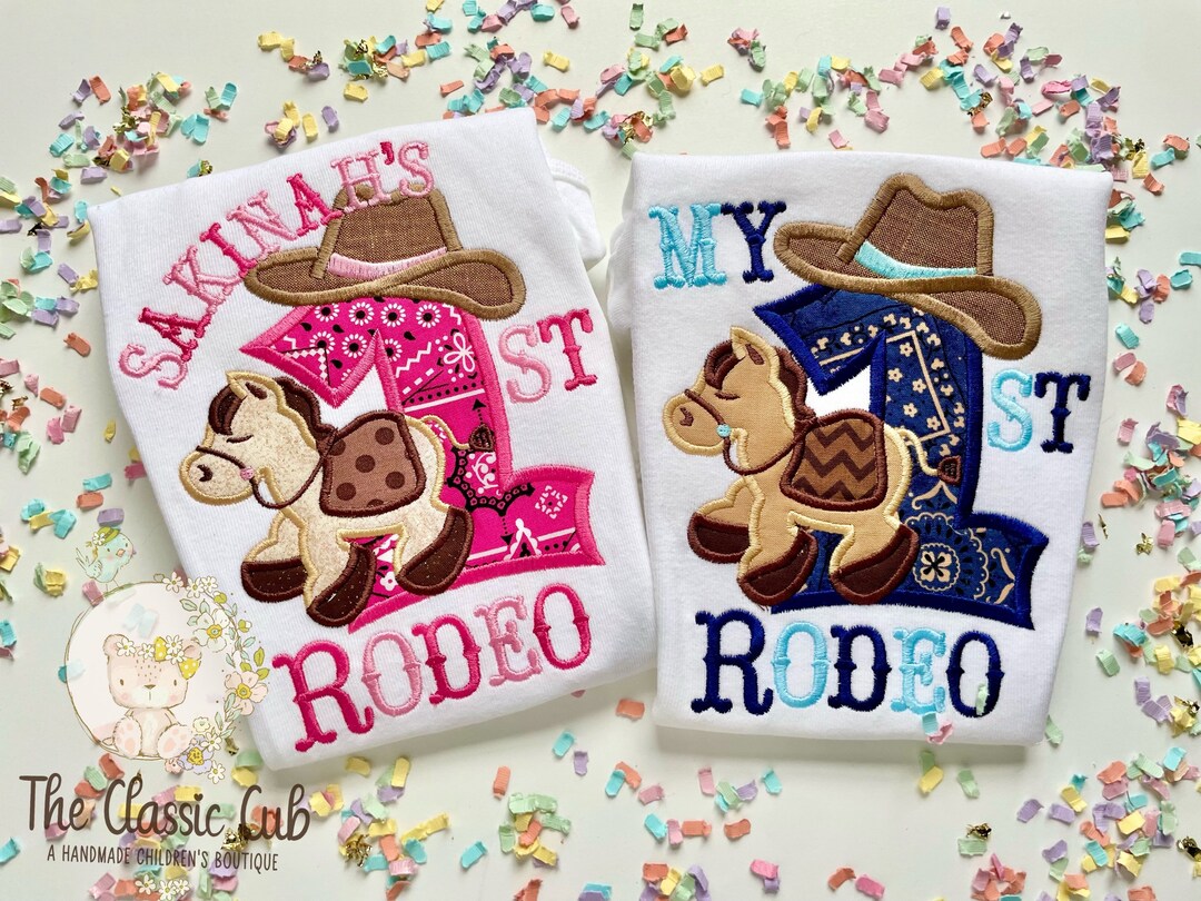 My First Rodeo Theme Birthday Shirt or Bodysuit for Boys and Girls - Etsy