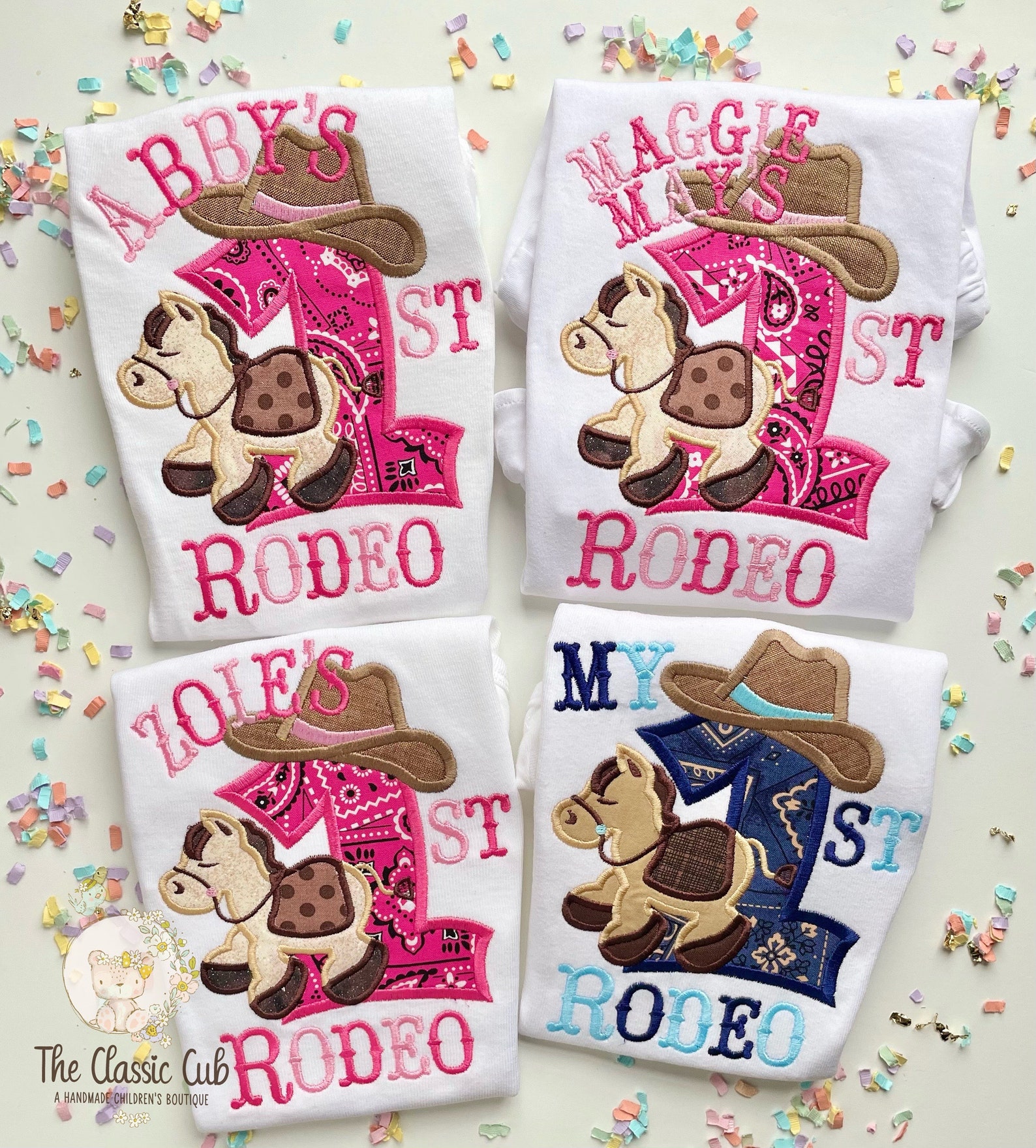 My First Rodeo Cowgirl Theme Birthday Shirt or Bodysuit - Etsy