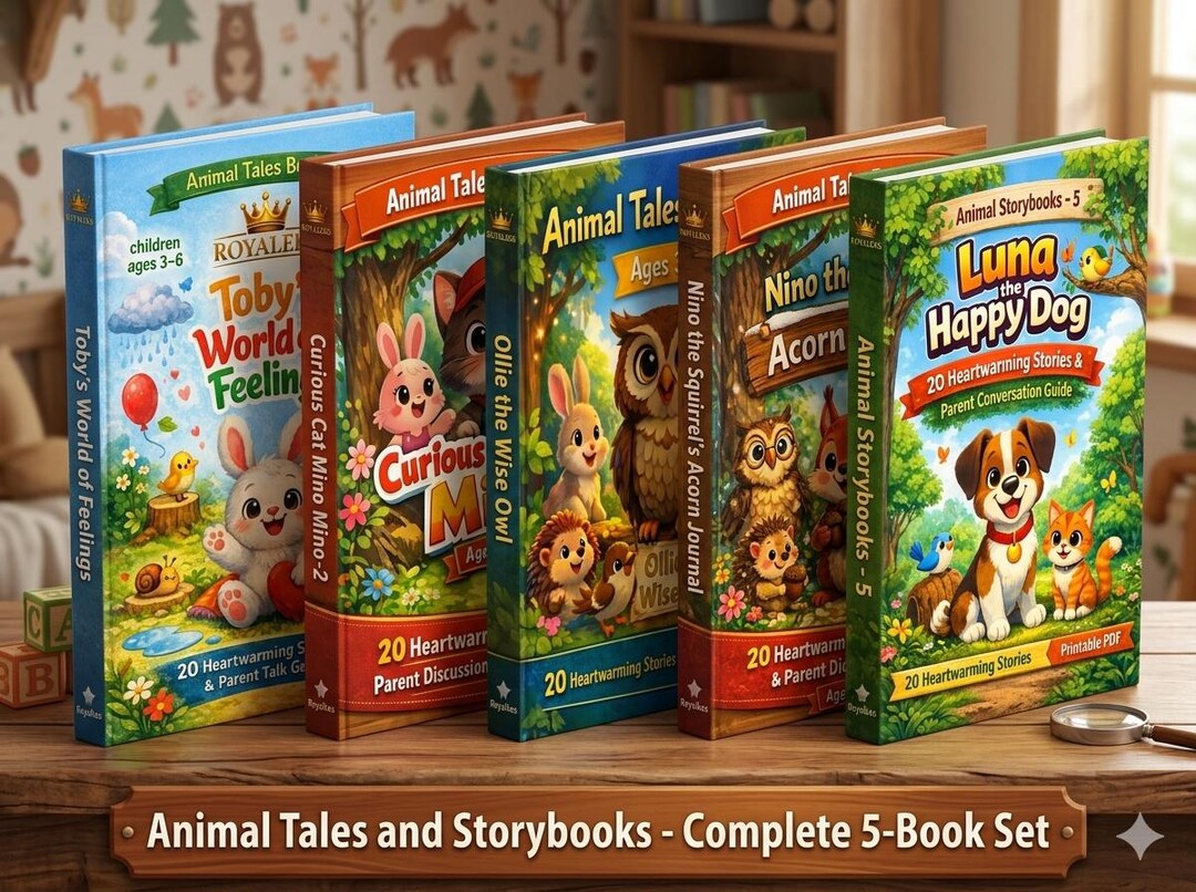 Kids Story Bundle (5 Books) | 100 Short Stories Ages 3-6 | Feelings ...