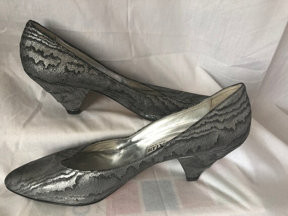 Silver Metallic Pancaldi pumps - Gem