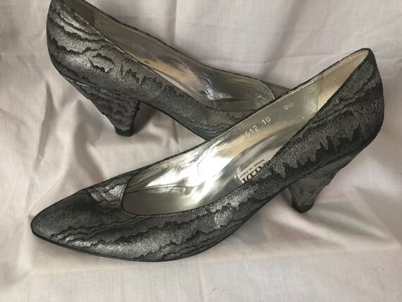 Silver Metallic Pancaldi Pumps - Etsy