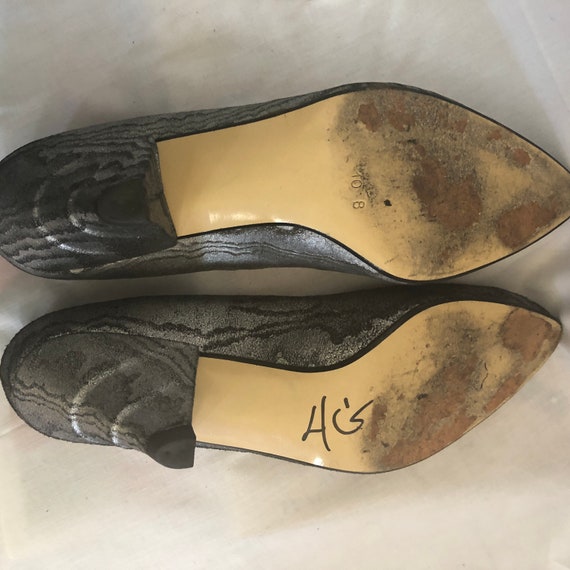 Silver Metallic Pancaldi pumps - Gem