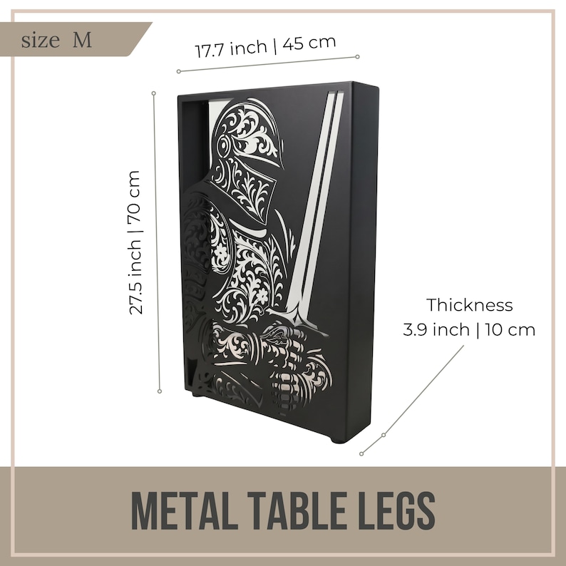 Metal Table Legs: Knight Design Base for Dining Table, Office ...