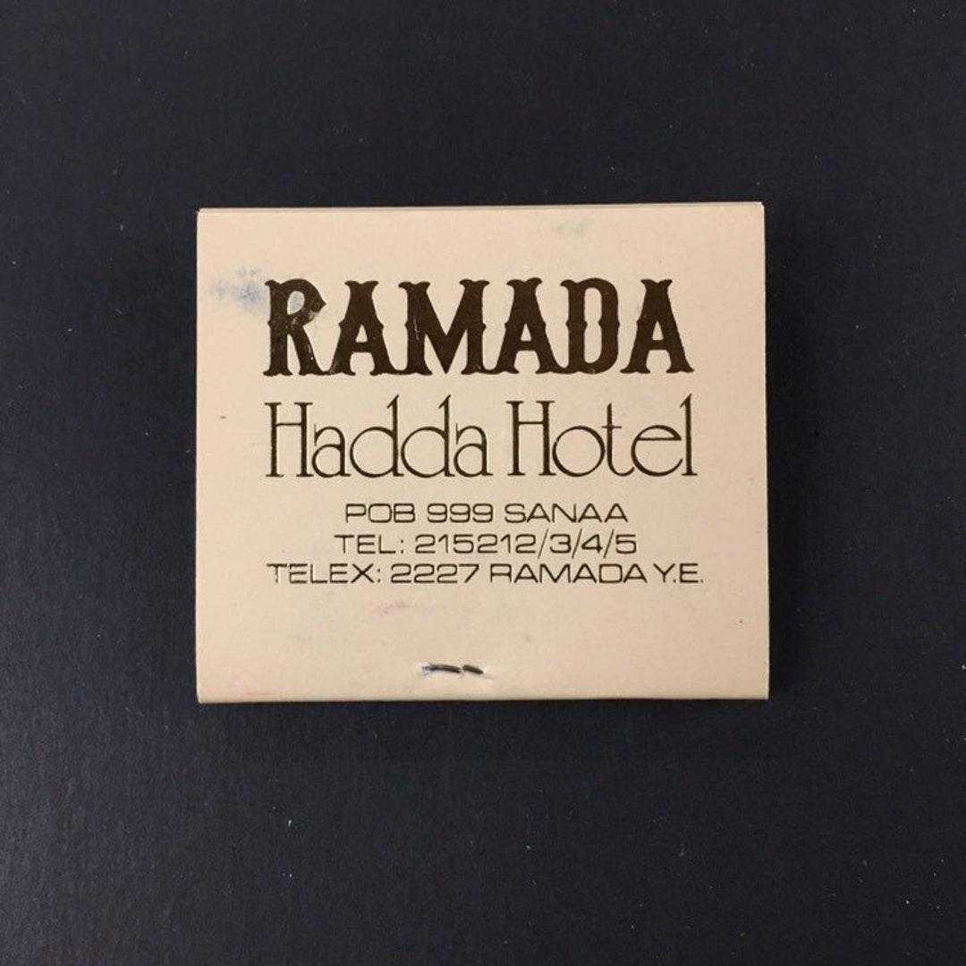 Ramada Hadda Hotel, Yemen – Vintage Matchbook - Etsy