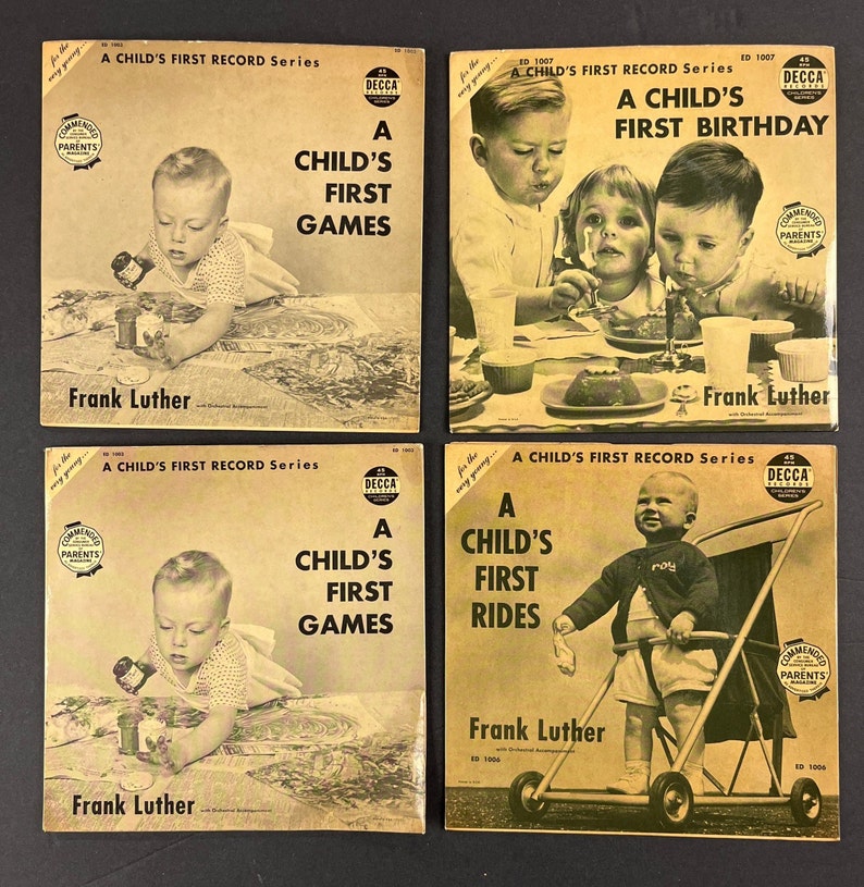 A Child's First Record Series: Set of 4 45 RPM 7 - Etsy