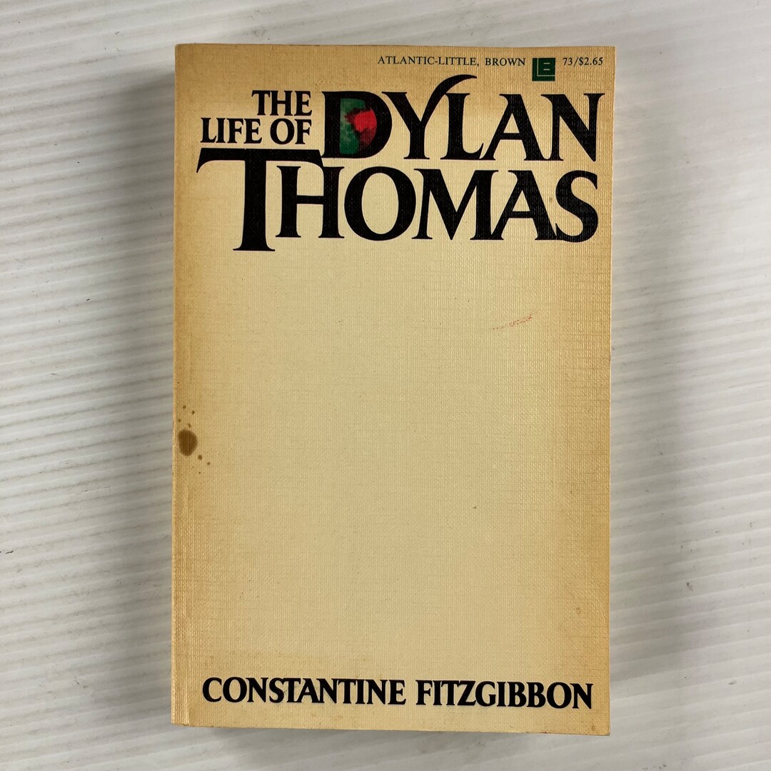 The Life of Dylan Thomas by Constantine Fitzgibbon vintage - Etsy
