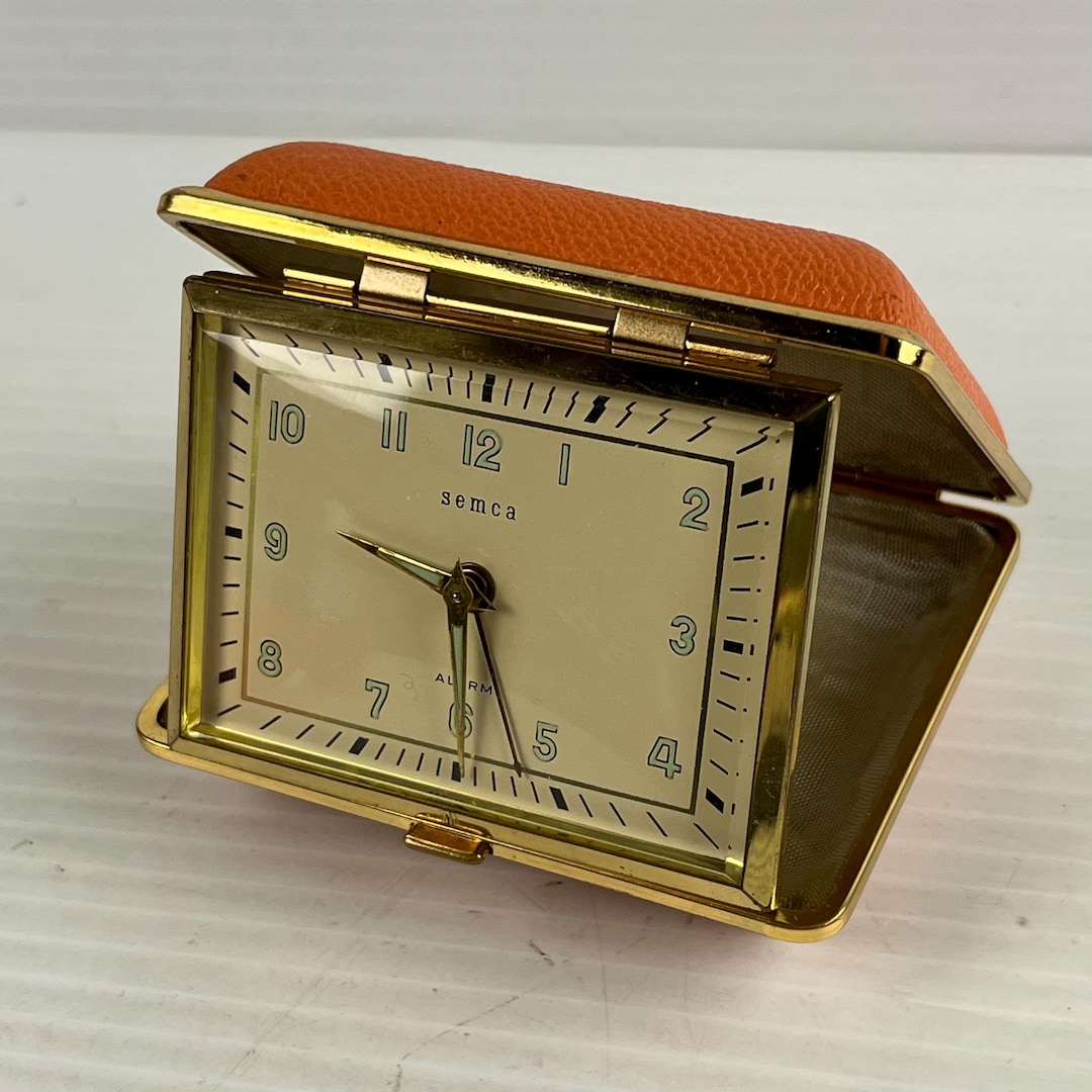 Vintage Semca Travel Alarm Clock With Box – Not Working - Made in ...