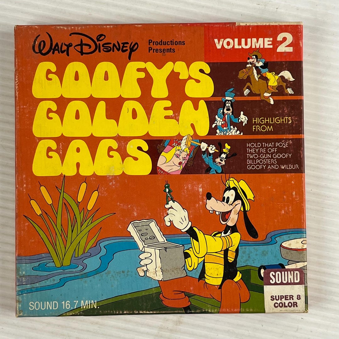 Walt Disney goofy's Golden Gags Super 8 Color Movie vintage Walt Disney ...