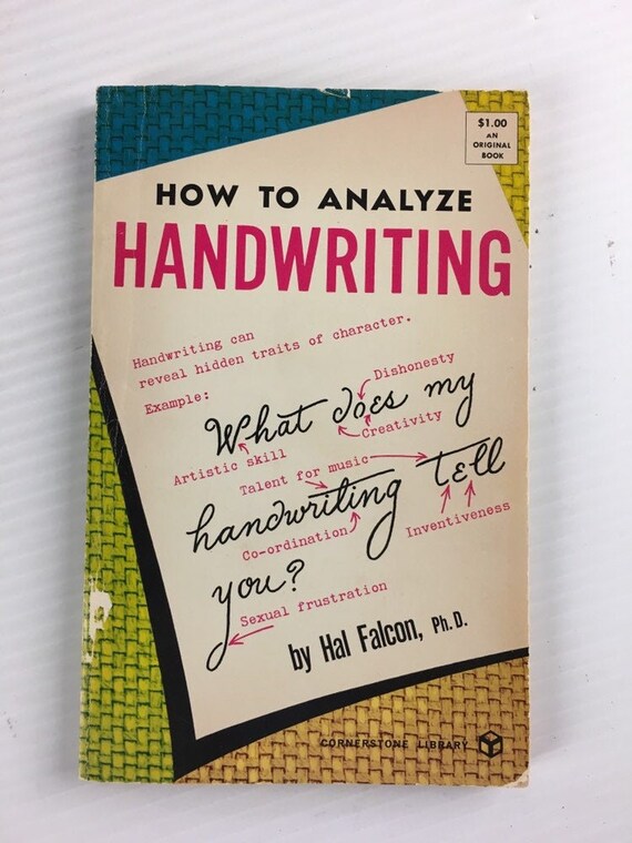 How to Analyze Handwriting by Hal Falcon Ph.D. Vintage | Etsy
