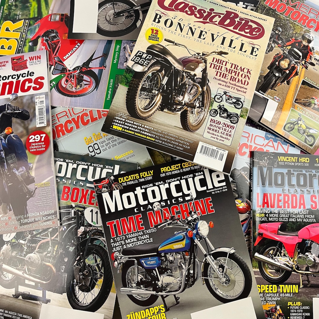 Random Assortment of 10 Old Motorcycle Magazines - Etsy
