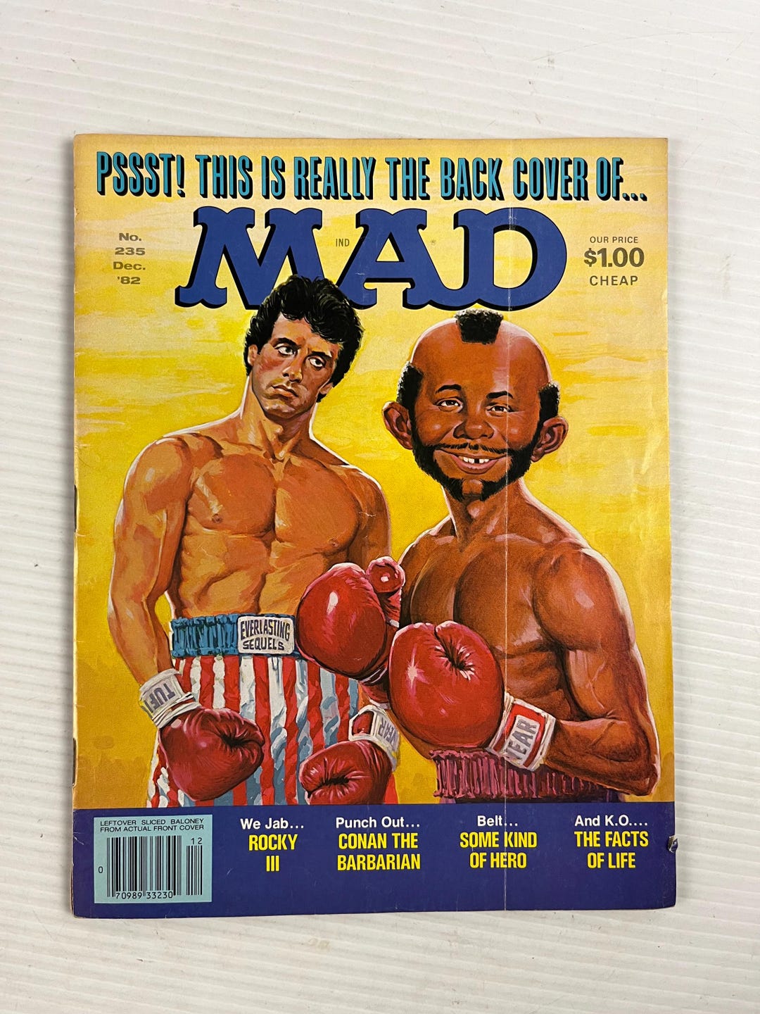 Mad Magazine – Rocky / Mr. T / Conan the Barbarian – No. 235, December ...