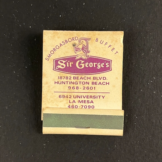 Sir George's Smorgasbord & Buffet Huntington Beach / La - Etsy