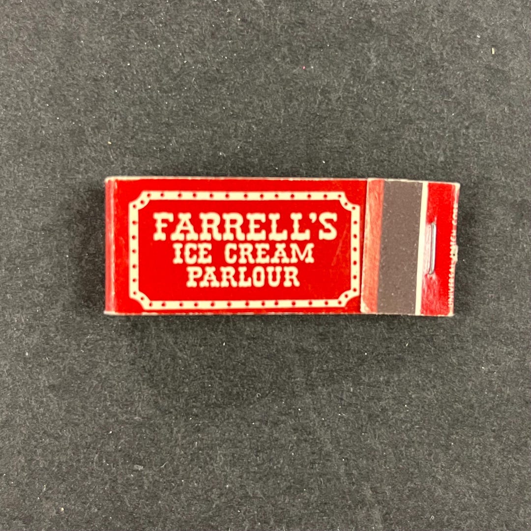 Farrell S Ice Cream Parlour Hawaii Vintage Matchbook Restaurant Etsy