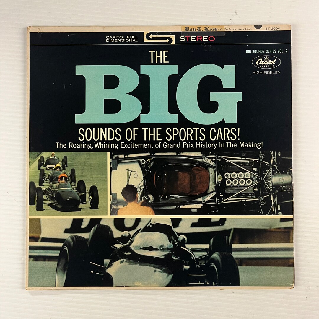 The Big Sounds of the Sports Cars by Jim Economides vintage - Etsy