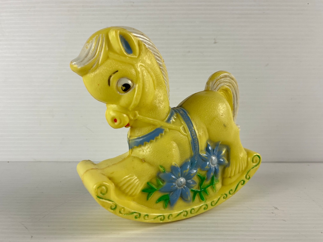 Vintage Plastic Rocking Horse Toy by Childhood Interests, Inc. 1967 ...