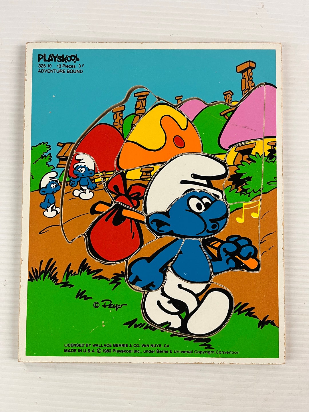 Smurfs adventure Bound Frame-tray Puzzle vintage - Etsy
