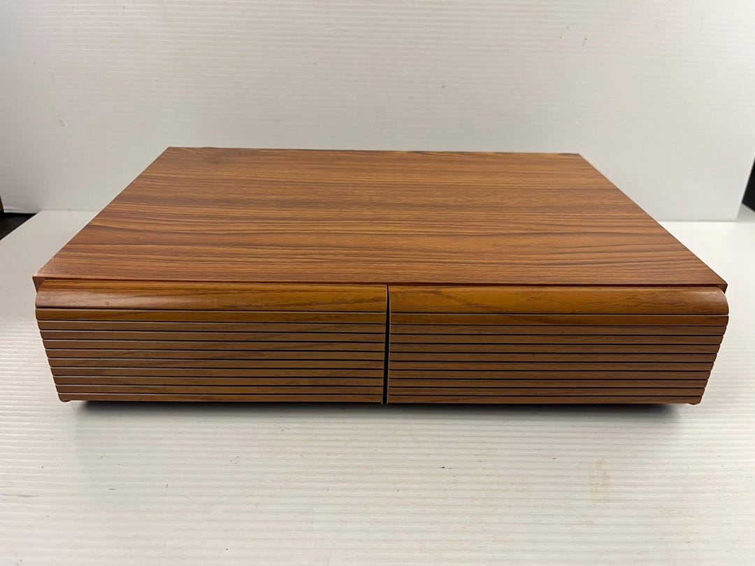 Vintage Wood Cassette Storage Drawers Case Very Good Shape Holds 40 ...