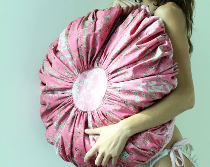 Retro Style Powder Puff Round Cushion Cover SEWING PATTERN - Etsy