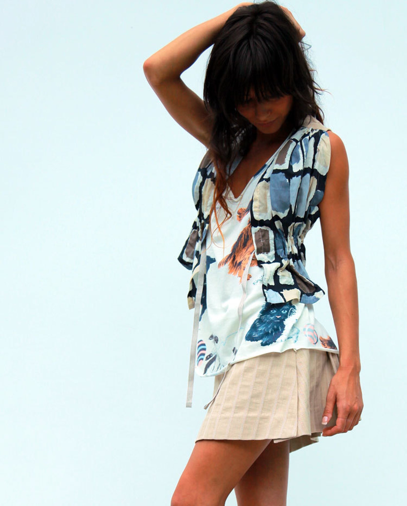 Ladies Woven Freddie Vest SEWING PATTERN With Loose Front and Fitted ...