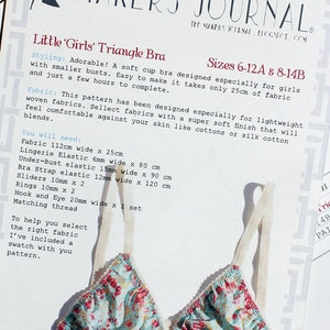 Soft Cup Triangle Bra SEWING PATTERN Designed for Petite Women With ...