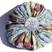 Retro Style Powder Puff Round Cushion Cover SEWING PATTERN With Pretty ...