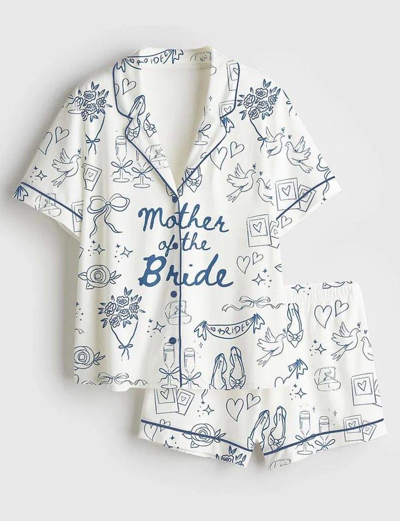 Mother of the Bride Pajamas – Wedding Morning Pjs – Bridal Party Gift ...