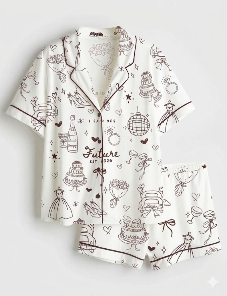 Bride to Be Pajama Set – Future Mrs Sleepwear – Wedding Morning Getting ...