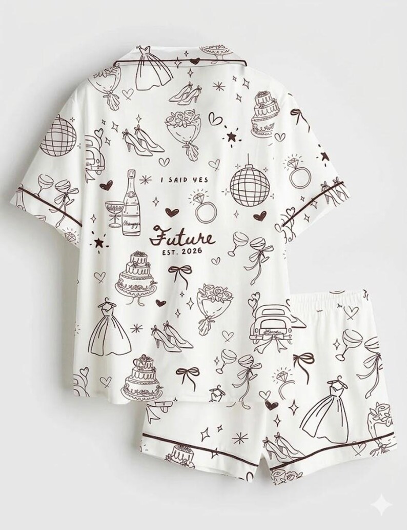 Bride to Be Pajama Set – Future Mrs Sleepwear – Wedding Morning Getting ...