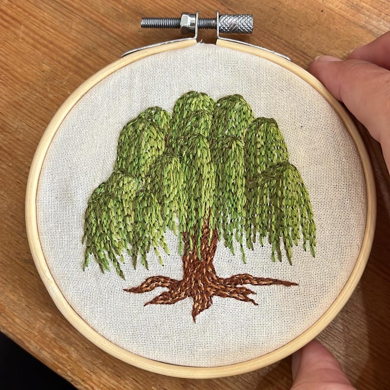 Willow Tree Embroidery - Etsy